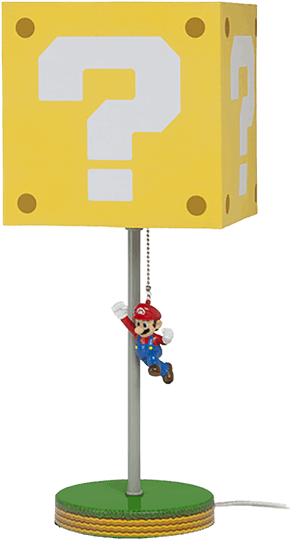 Download Jumping Mario Question Block Lamp - Full Size PNG Image - PNGkit