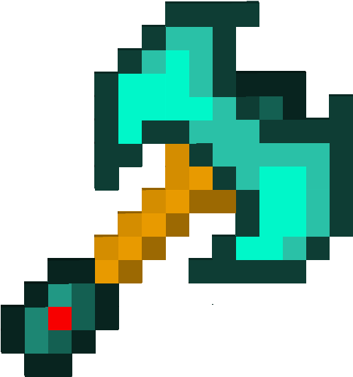 Download Transparent Minecraft Diamond Axe Texture Download - Flappy ...
