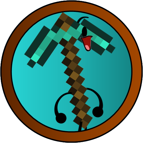 Download Diamond Pickaxedf - Emblem - Full Size PNG Image - PNGkit
