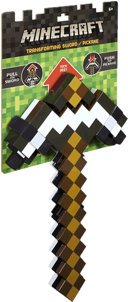 Download Mattel Minecraft 2-in-1 Transforming Sword - Full Size PNG ...
