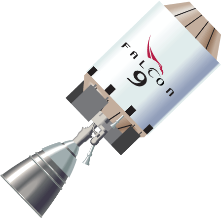 Download Download - Spacex Falcon 9 Stage 2 - Full Size PNG Image - PNGkit