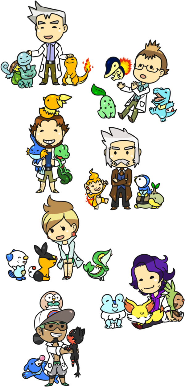 Download Pokemon Professors By Possumato On Deviantart - All Pokemon ...