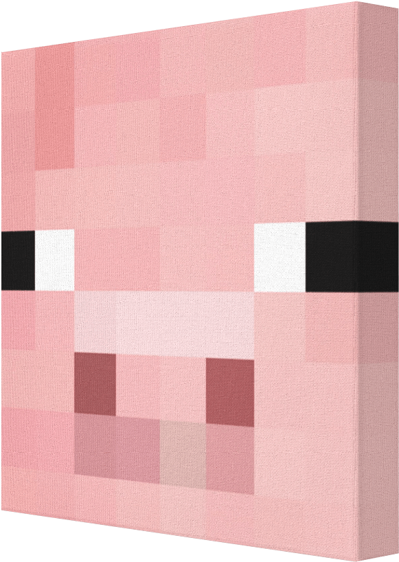 Download Minecraft Pig On Canvas - Minecraft Pig - Full Size PNG Image ...