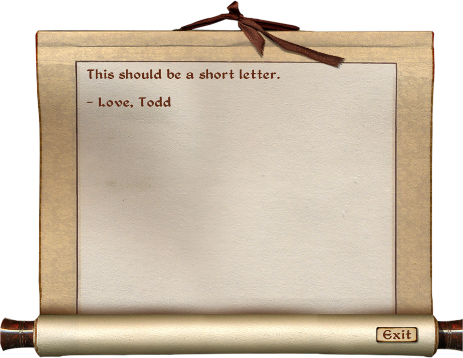 Download Test Todd Letter - Oblivion Knights Of The Nine - Full Size ...