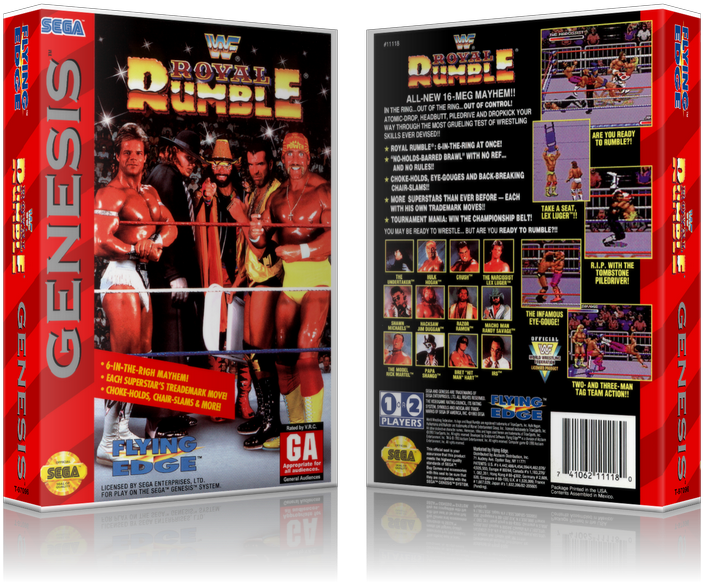 Download Sega Genesis Wwf Royal Rumble Sega Megadrive Replacement - Wwf ...