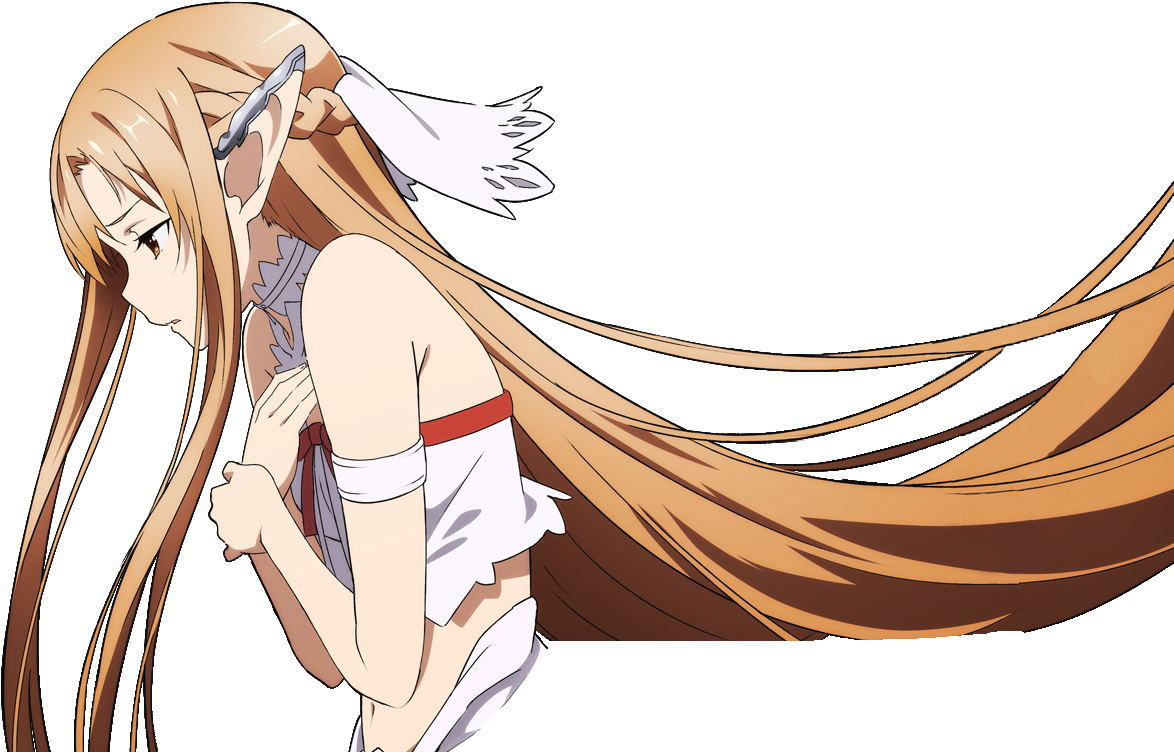 Download Elf Sword Art Online Yuuki Asuna - Kirito Hada - Full Size PNG ...