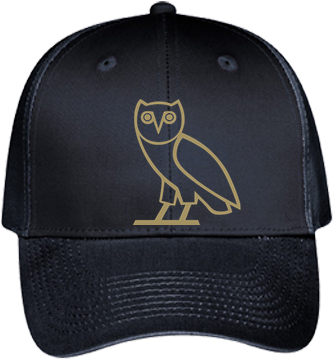 Download Drake Ovo Logo Baseball Cap Black - Ovo Owl And Jordan - Full ...