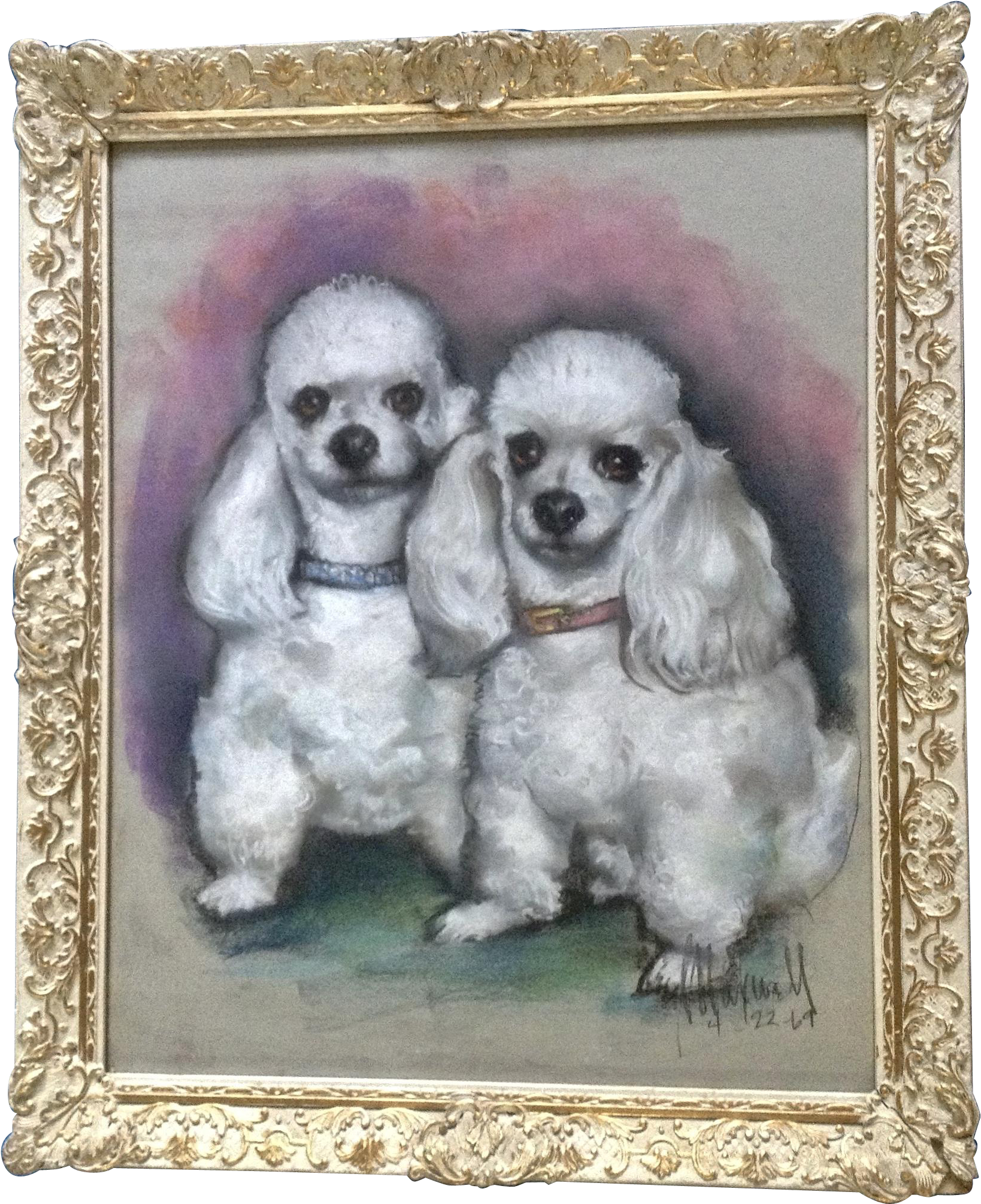 Download Maxwell, Toy Poodle Dogs Portrait Pastel Painting 1969 ...