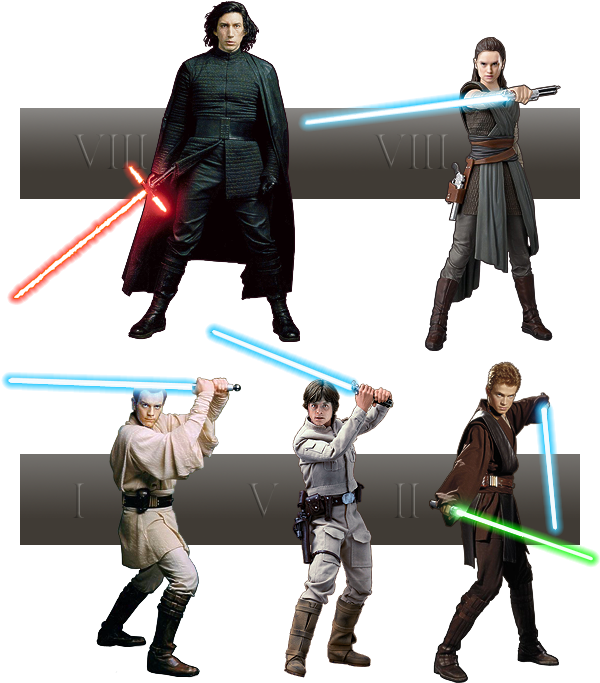 Download No Caption Provided - Anakin Vs Rey - Full Size PNG Image - PNGkit