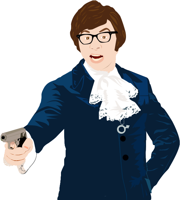 Download Vector Power Art - Austin Powers Pixel Art - Full Size PNG ...