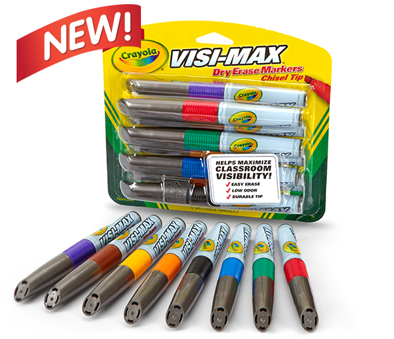 Download Maximize Classroom Visibility - Crayola - 8 Visi-max Dry Erase ...