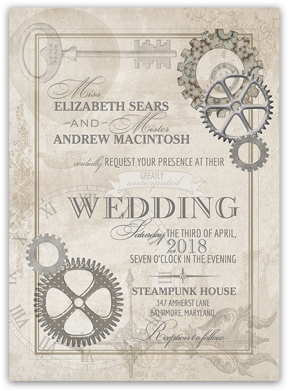 Steampunk Wedding Clipart