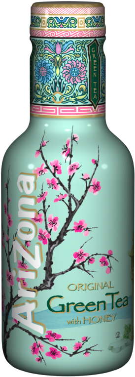 Download Arizona Beverages - Arizona Green Tea 500ml - Full Size PNG ...
