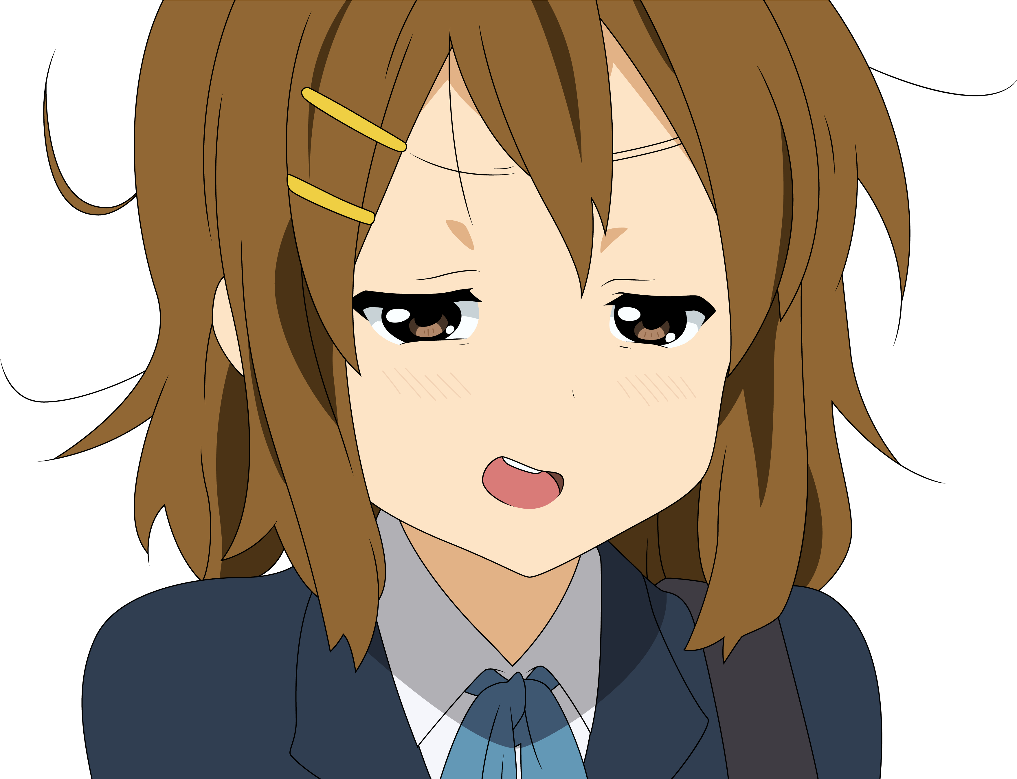 Download View 1392390577859 , - Yui Hirasawa Smug - Full Size PNG Image ...