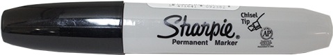 Download Sharpie Permanent Marker, Chisel Tip, Slate Gray, Pack - Full ...