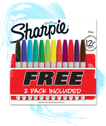 Download Sharpie Fine Point Permanent Markers, Set Of 12 - Sharpie 12 ...