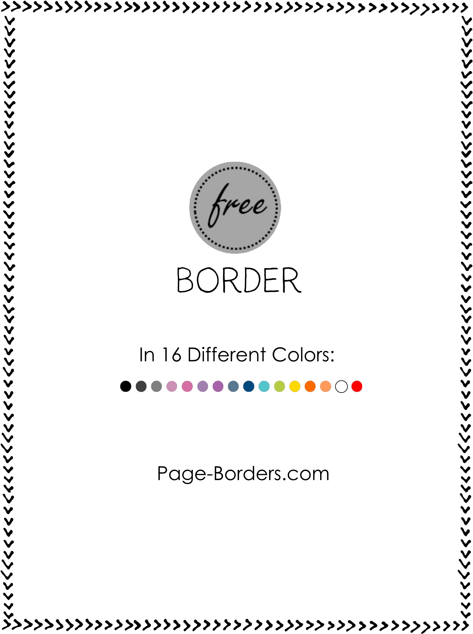 Download Simple Border - Simple Hand Drawn Border - Full Size PNG Image ...