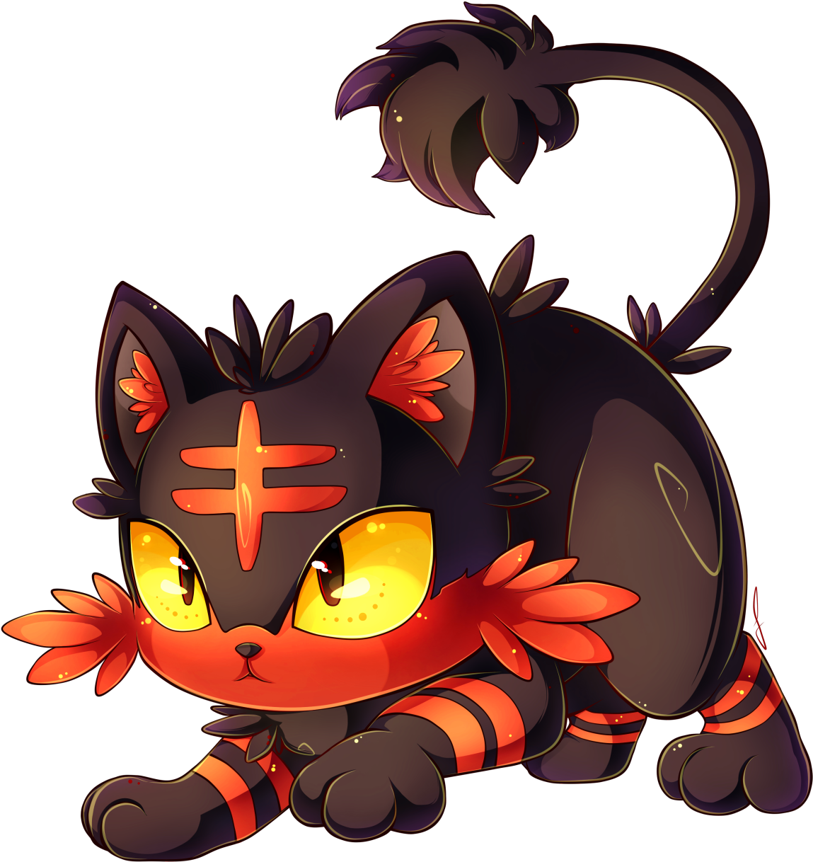 Download Now I Also Draw A Little Little Litten - Litten Kawaii Pokemon ...