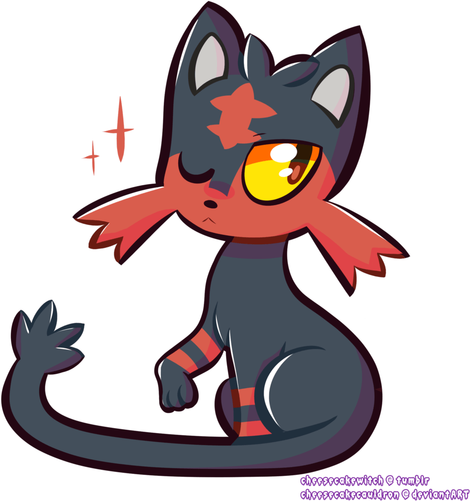 Download Litten By Cheesecakecauldron - Litten Cute - Full Size PNG ...