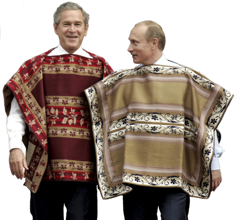 Download Cutout - George W Bush Poncho Video - Full Size PNG Image - PNGkit