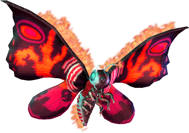 Download Burning Mothra - Mothra Face - Full Size PNG Image - PNGkit