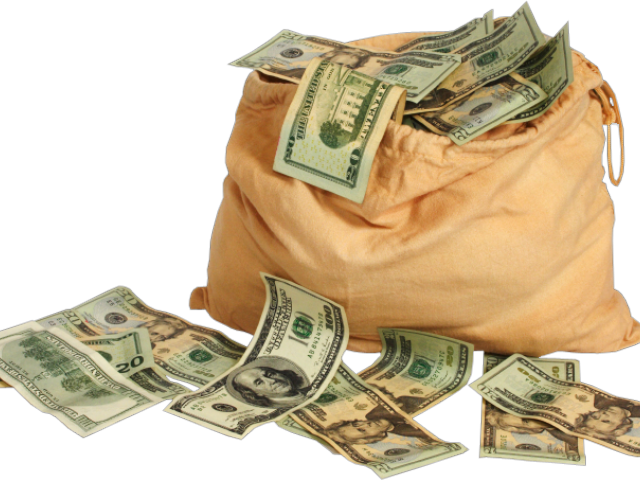 Download Money Bags - Bag Of Money Transparent - Full Size PNG Image ...