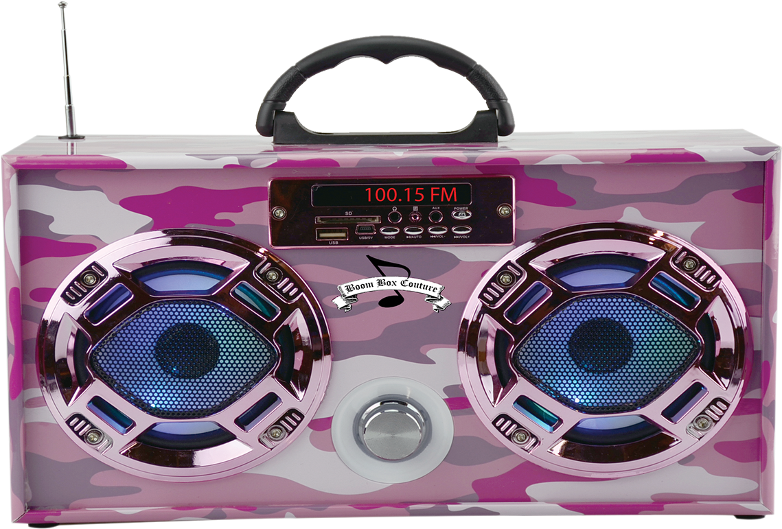 Download Transparent Mini Boom Box Pink - Boombox - PNGkit