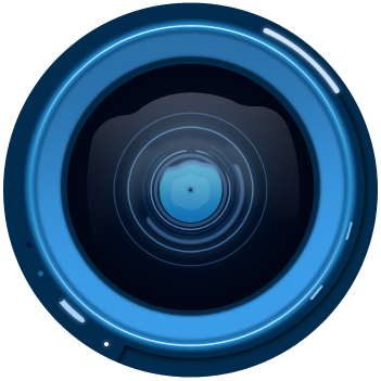 Download Blue Camera Lens Vector - Circle - Full Size PNG Image - PNGkit