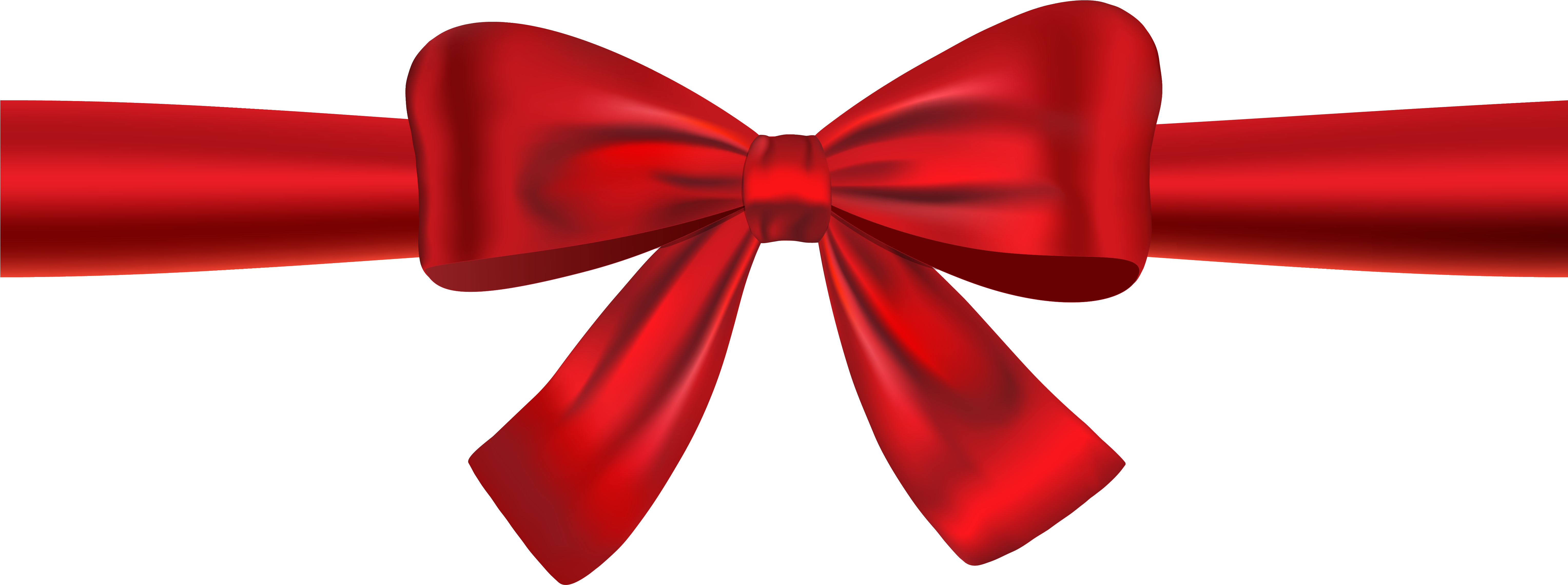 Download Red Ribbon And Bow - Full Size PNG Image - PNGkit