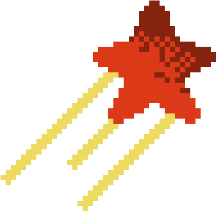 Download Shootingstar - Shooting Star Pixel Png - Full Size PNG Image ...