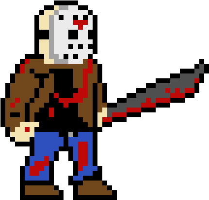 Download Jason Voorhees - Jason 13th Perler Beads - Full Size PNG Image ...