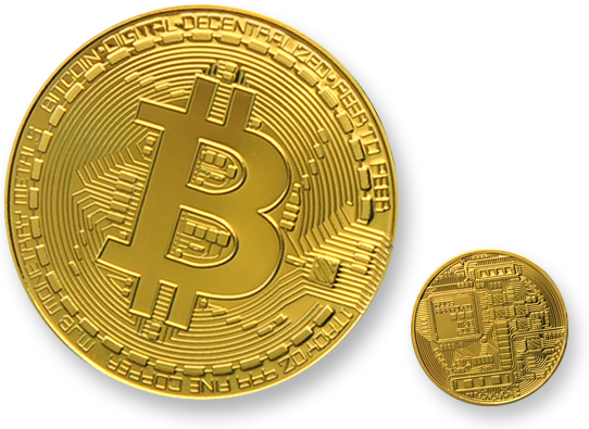 Download Image - Bitcoin Real Gold Coin - Full Size PNG Image - PNGkit