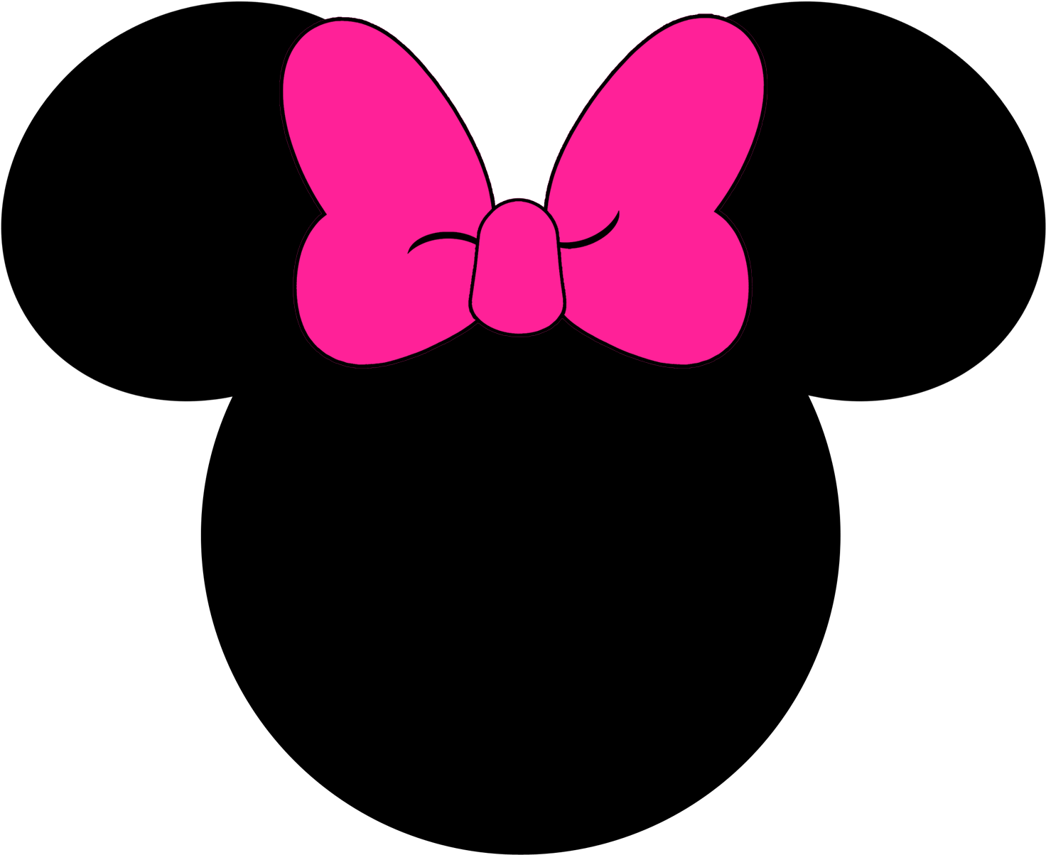 Download Transparent Silhouette Minnie Mouse At Getdrawings - Minnie ...