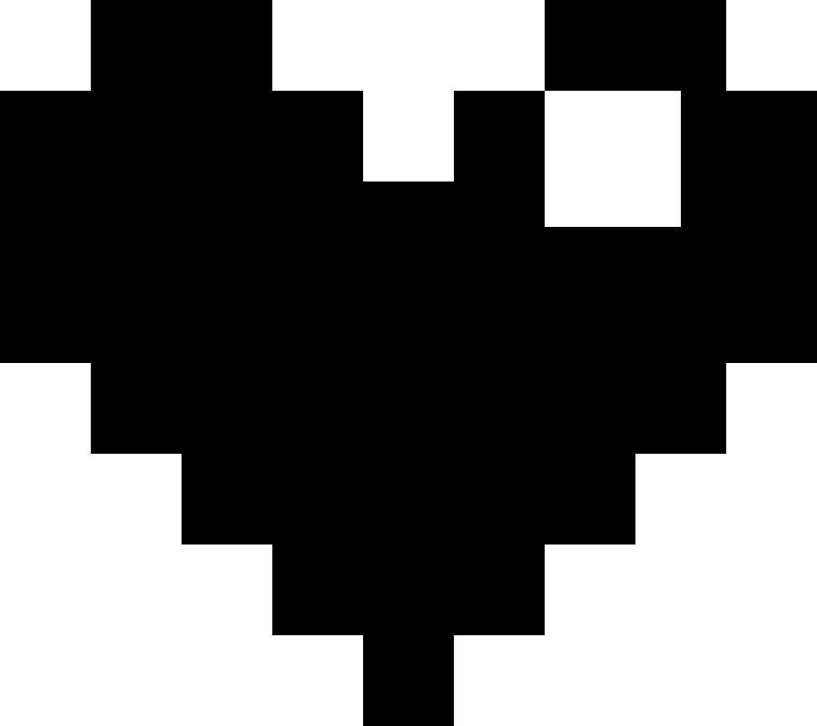 Download Black Heart - Minecraft Empty Heart - Full Size PNG Image - PNGkit