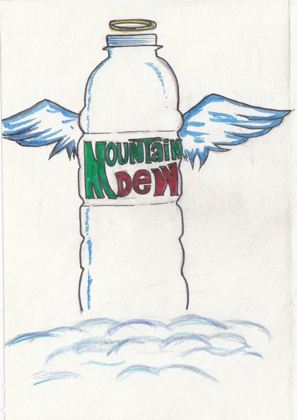 Download Mountain Dew Iced Tea- Bottle - Sketch - Full Size PNG Image ...