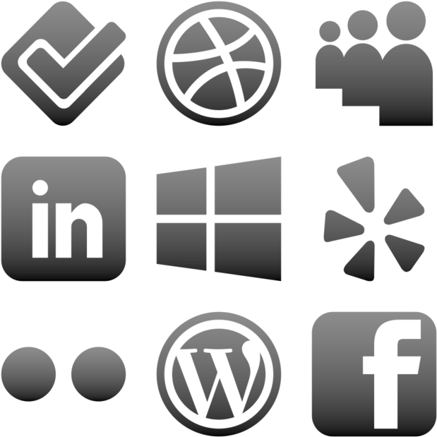 Download Clipart Social Media Icons - Clip Art - Full Size PNG Image ...