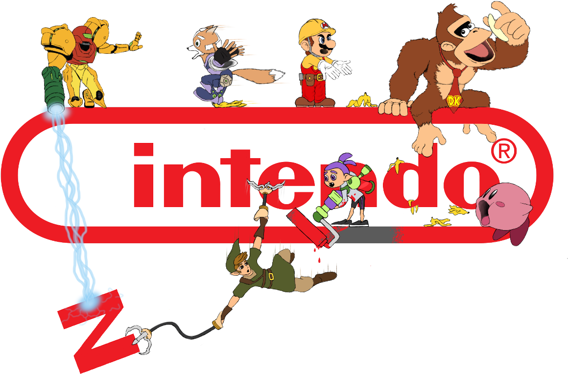 Download Nintendo Logo - 8 Bit Link Mini Figure Red 2.5 Inch Super ...