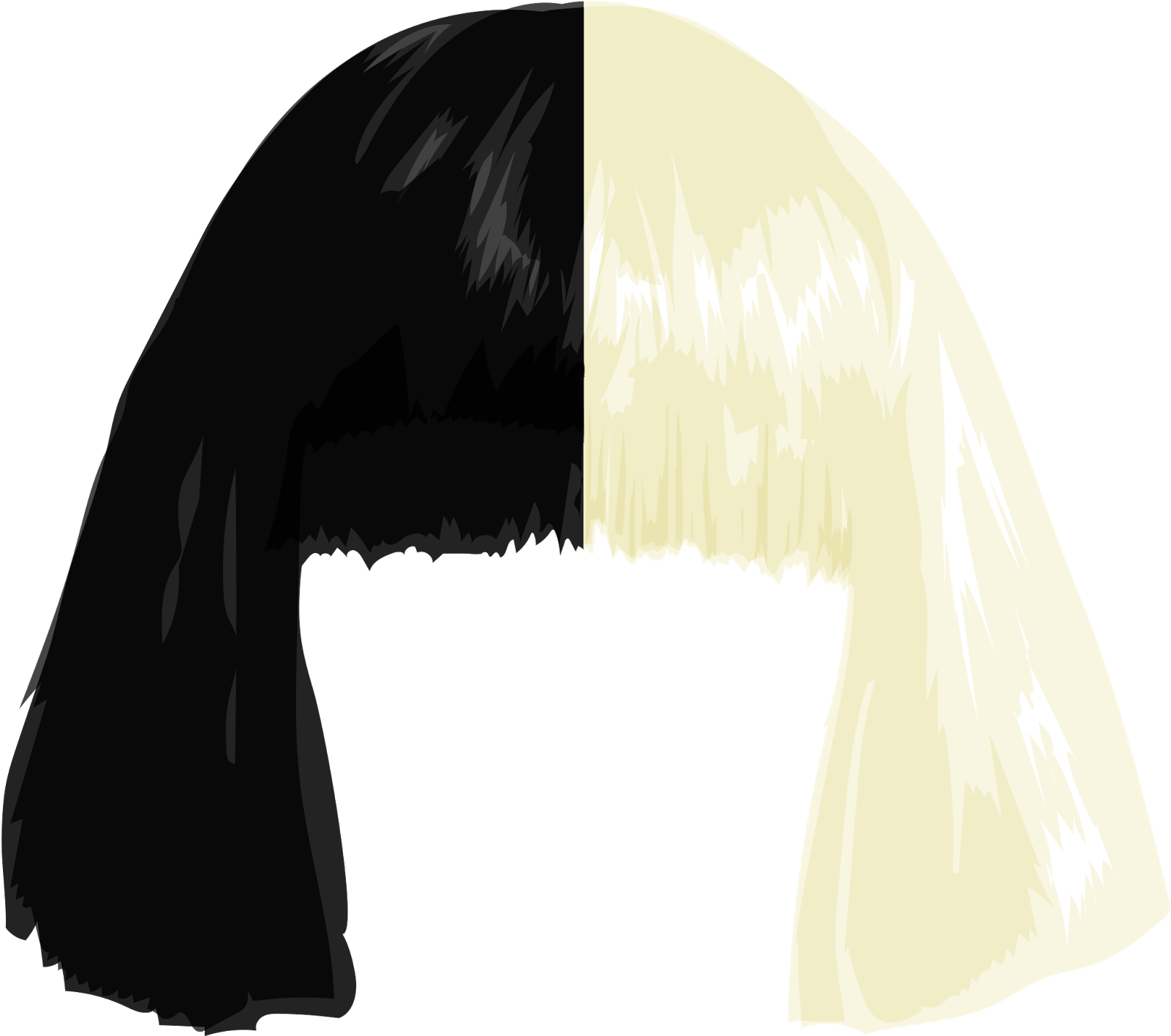 Download Wigs Png Download - Sia Sticker Png - Full Size PNG Image - PNGkit