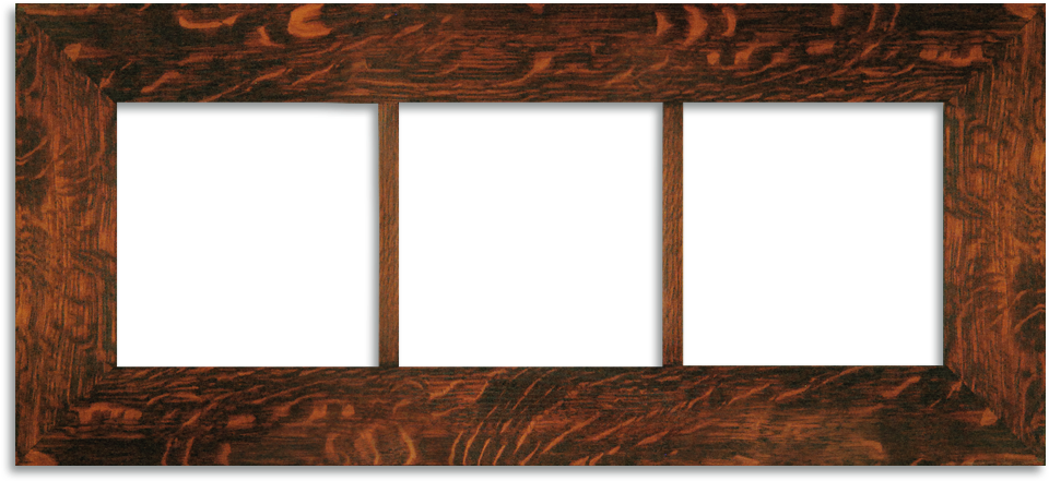 Download Triple 3-inch Oak Legacy Frame - 3 Frame - Full Size PNG Image ...