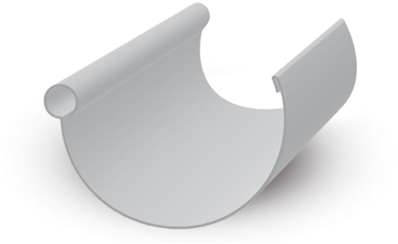 Download Transparent Round Gutter - Roof - PNGkit