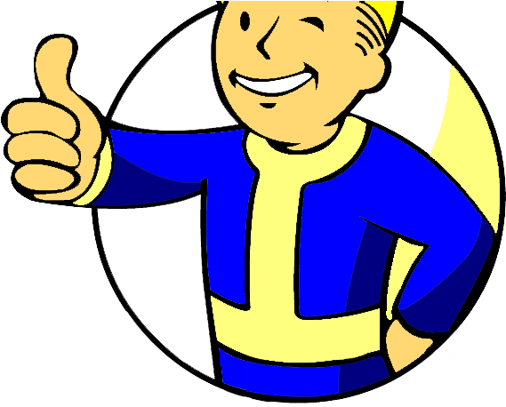 Download Thumb Image - Fallout Guy Thumbs Up - Full Size PNG Image - PNGkit