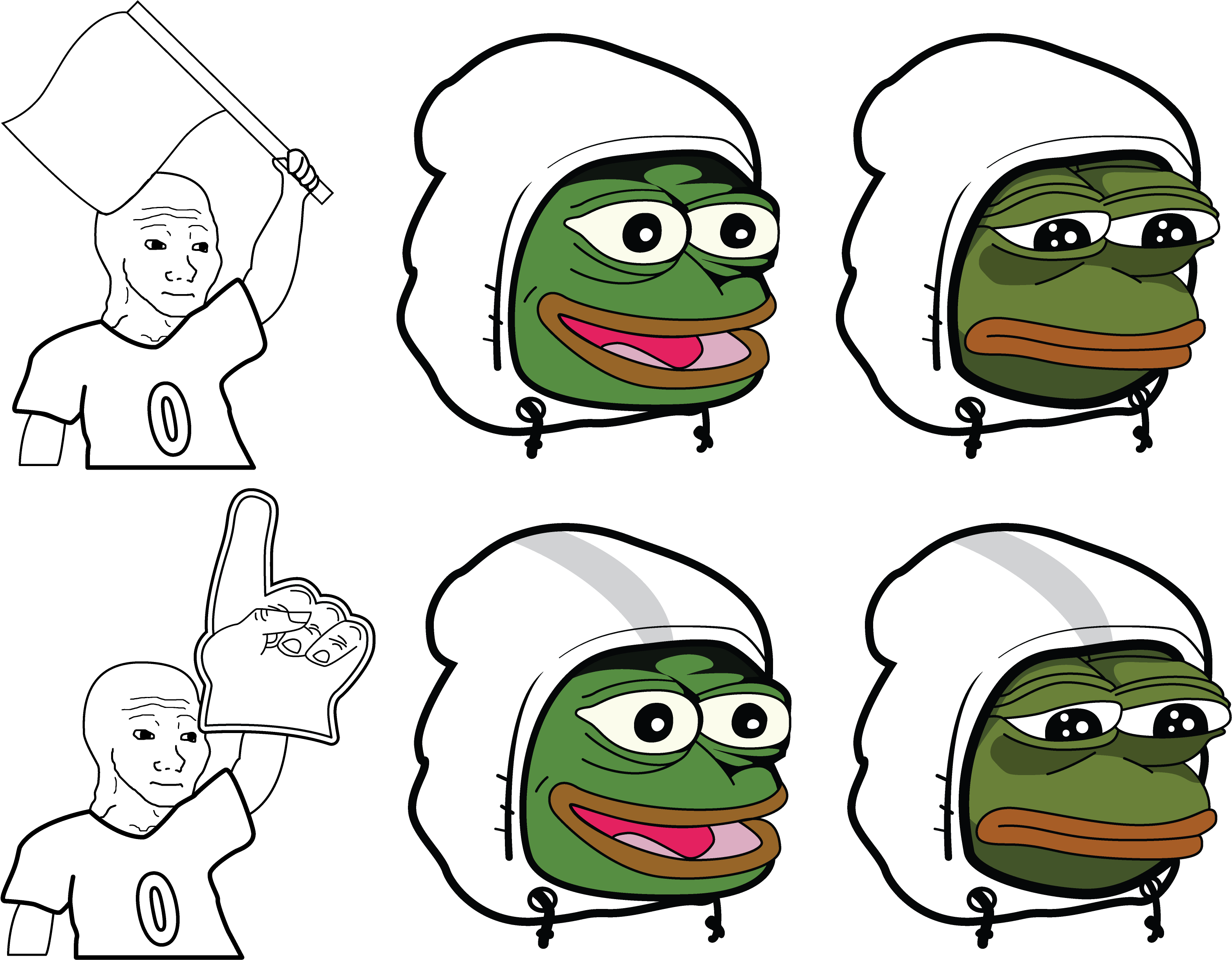 Download 323kib, 3641x2693, Memes - Wojak Flag Template - Full Size PNG ...