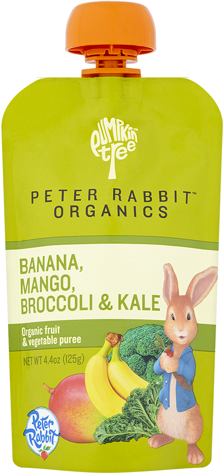 Download Peter Rabbit Organics Banana, Mango, Broccoli & Kale - Peter ...