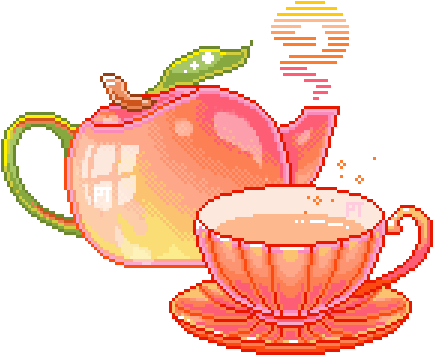 Download Pretty Transparent - Tea Pixel Art Transparent - Full Size PNG ...