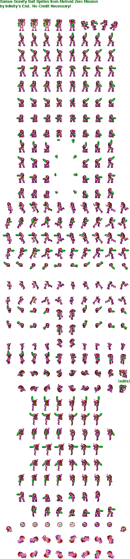 Download Transparent Samus Aran - Zero Suit Samus Metroid Fusion ...