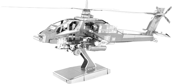 Download Picture Of Ah-64 Apache - 3d Metal Earth Model Kit - Ah-64 ...