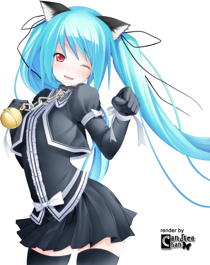 Download Hatsune Miku As A Cat - Full Size PNG Image - PNGkit