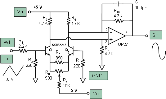 Download Transparent Figure 1 - Triangle To Sine Converter Circuit - PNGkit