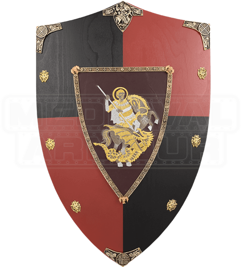 Download Black Prince Wooden Shield - Wooden Shield - Full Size PNG ...