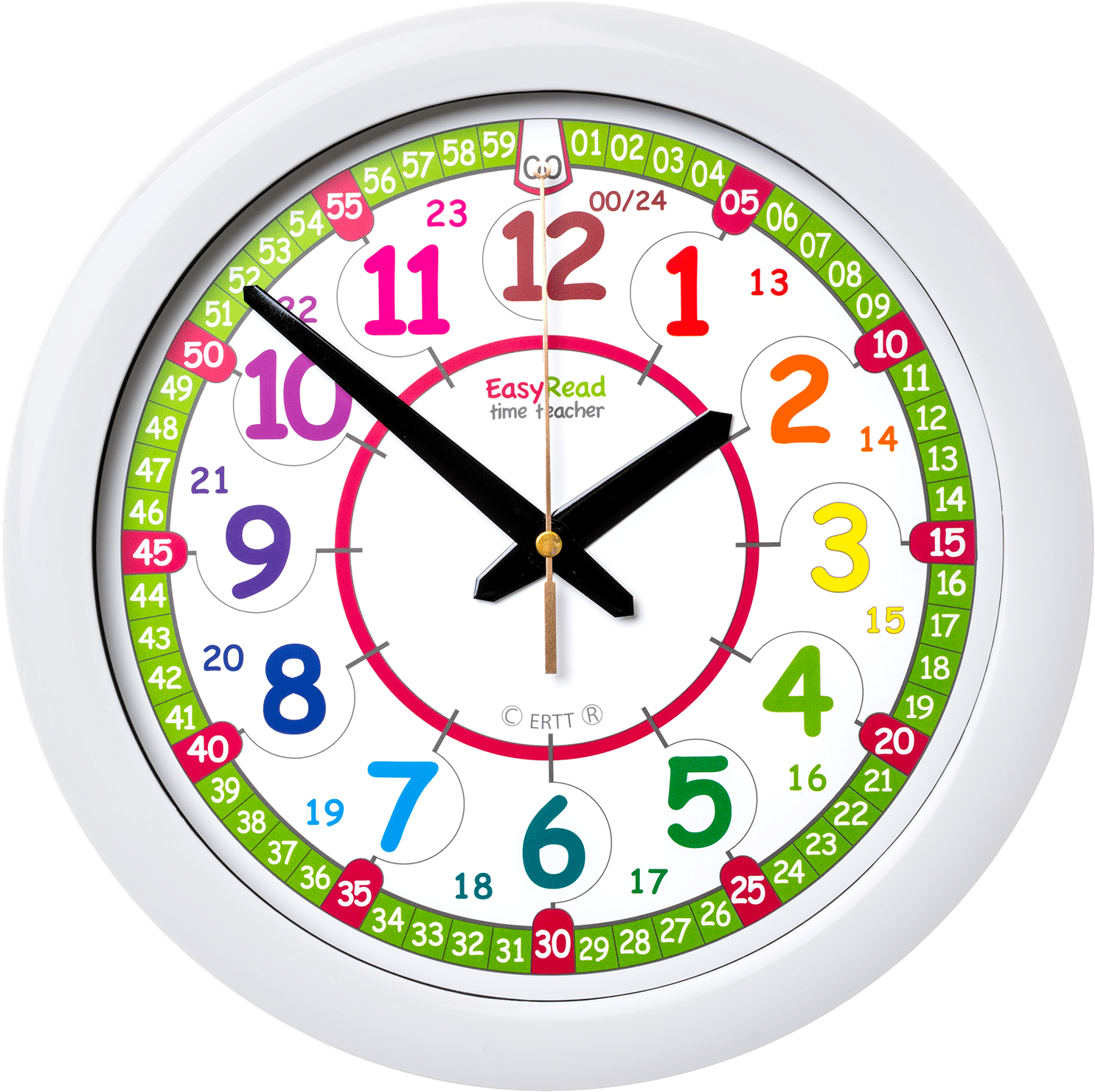 Download Simple Clock Hands Png Download - Easyread Time Teacher ...